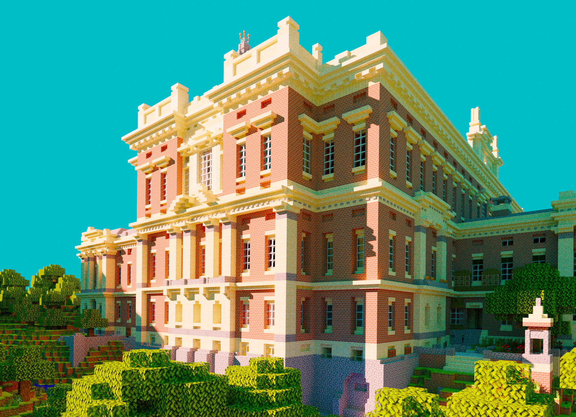 Brick Baroque Palace Minecraft Map