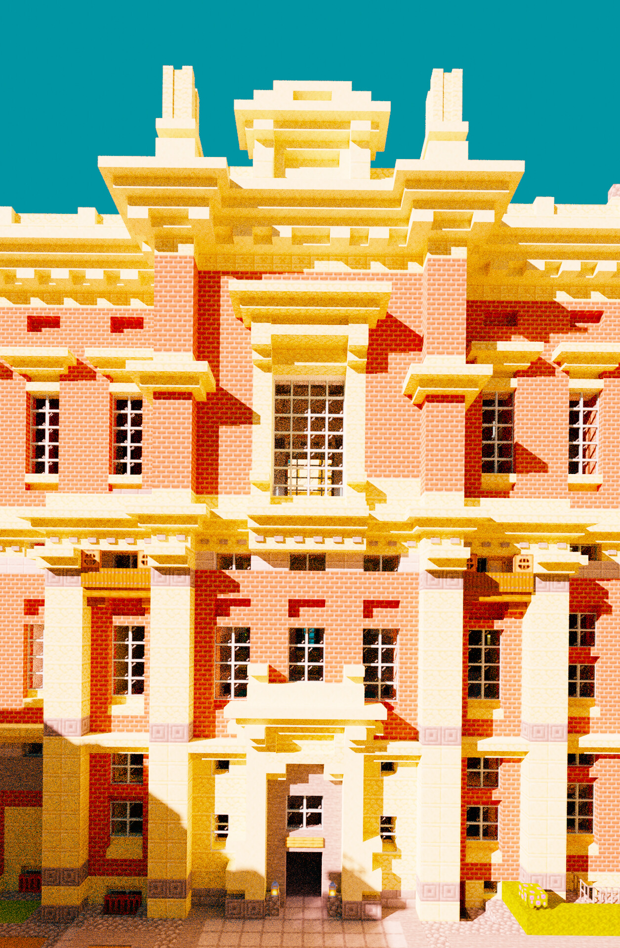 Brick Baroque Palace Minecraft Map