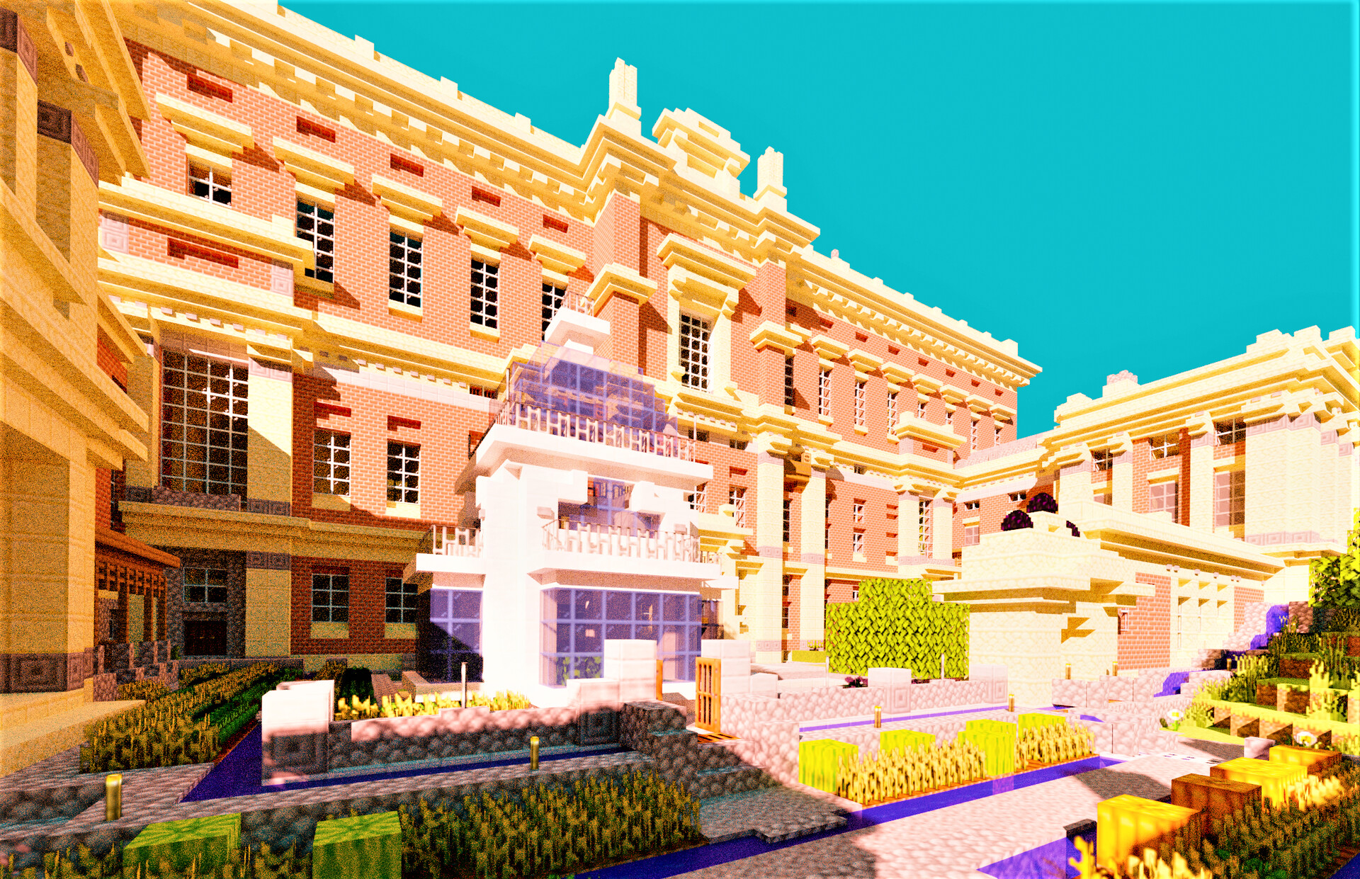 Brick Baroque Palace Minecraft Map