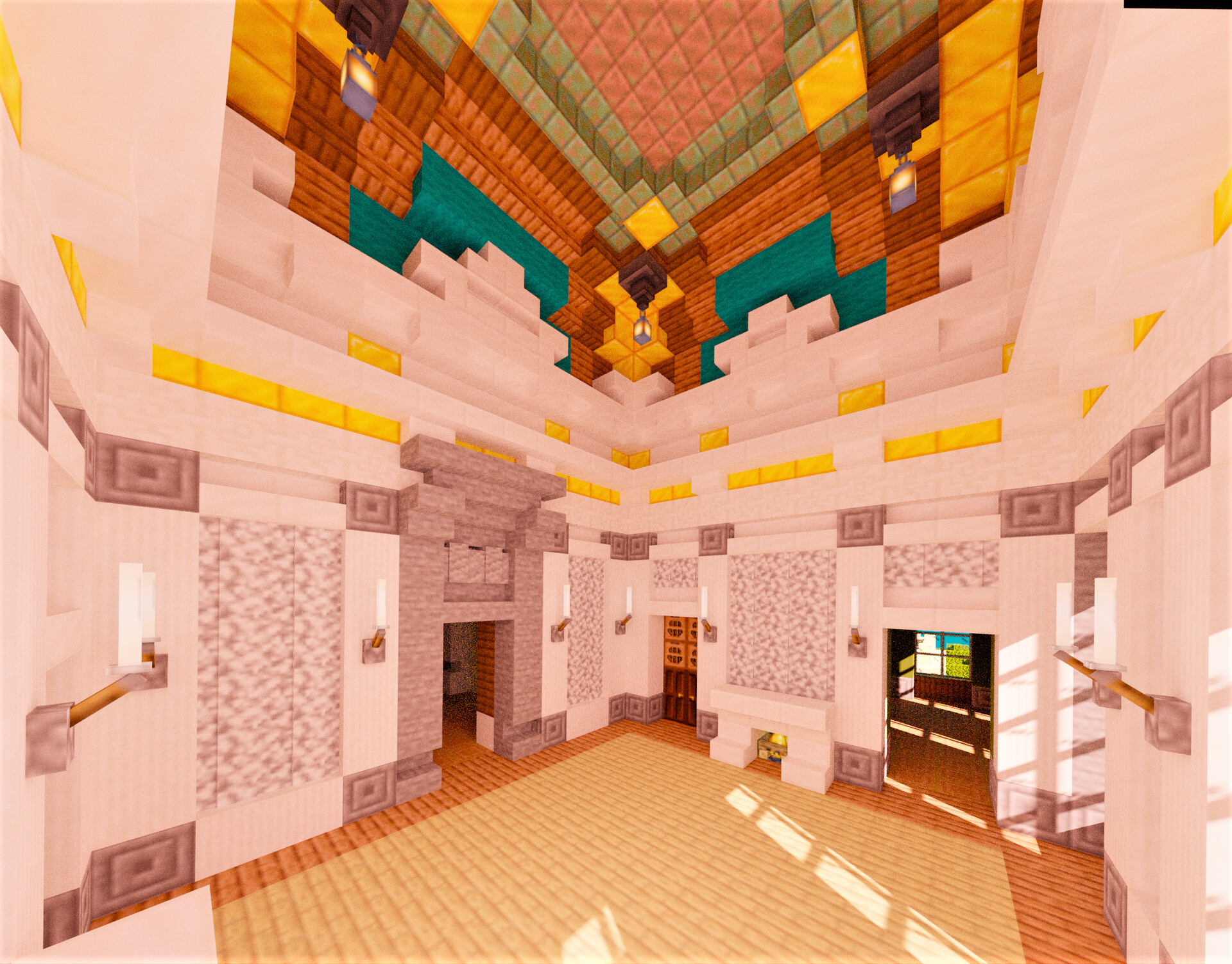 Brick Baroque Palace Minecraft Map