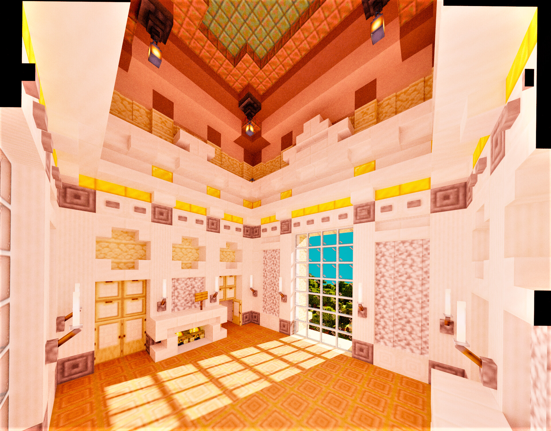 Brick Baroque Palace Minecraft Map