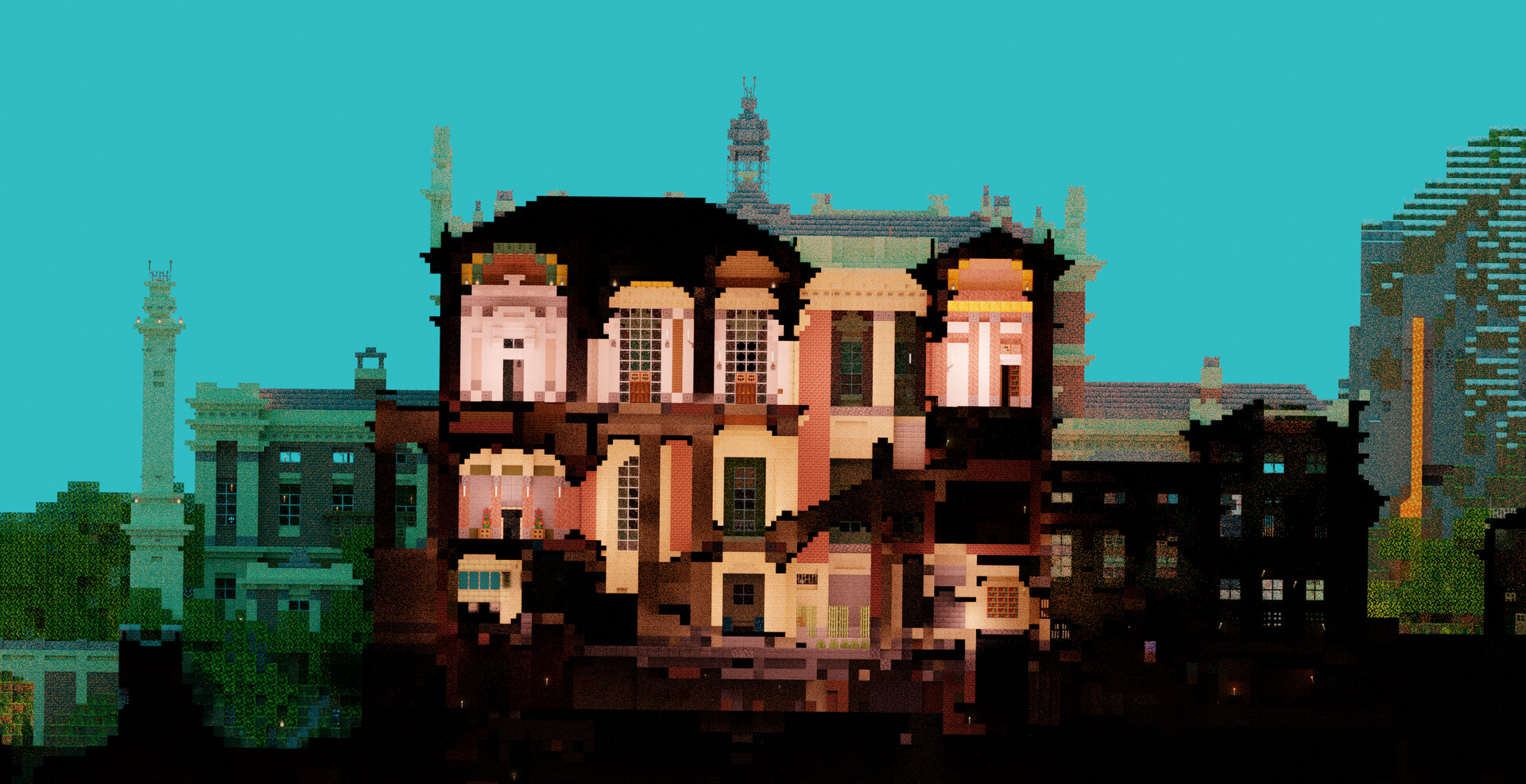 Brick Baroque Palace Minecraft Map