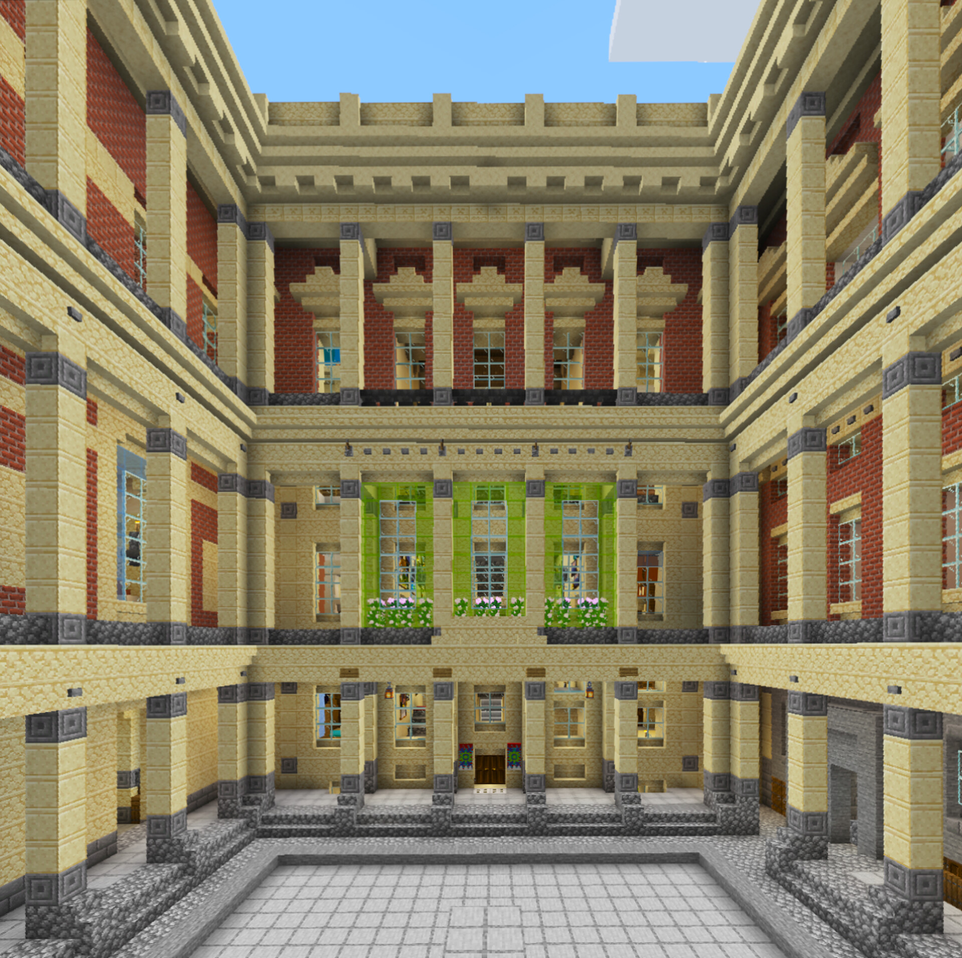 Brick Baroque Palace Minecraft Map