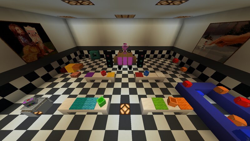 Freddy Fazbear's Pizzeria Simulator Minecraft Map Remake Minecraft Map