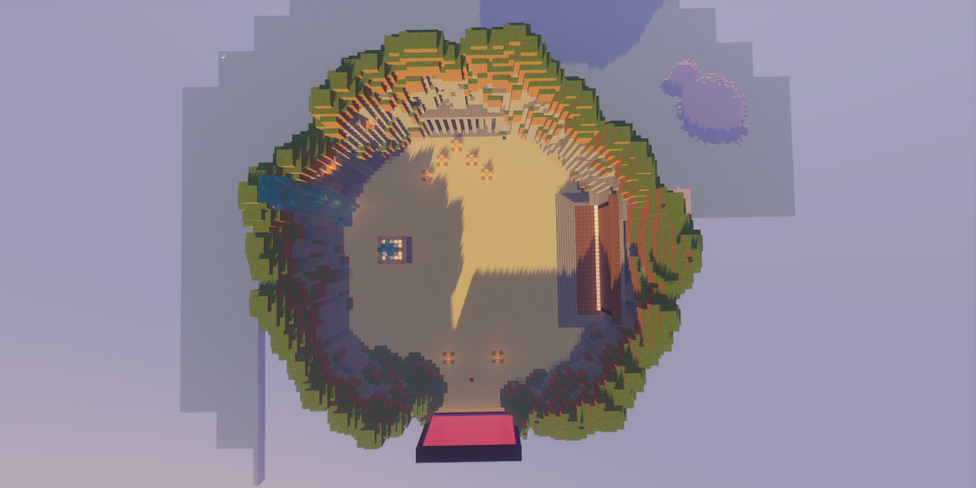 Minecraft server HUB with lobby Minecraft Map