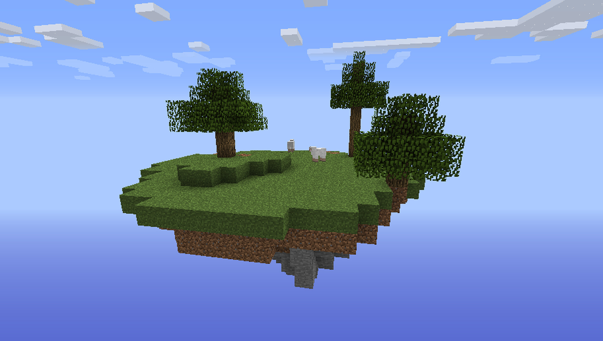 Sky World: Map with floating islands version 1.9.3 (Lost map reuploaded ...