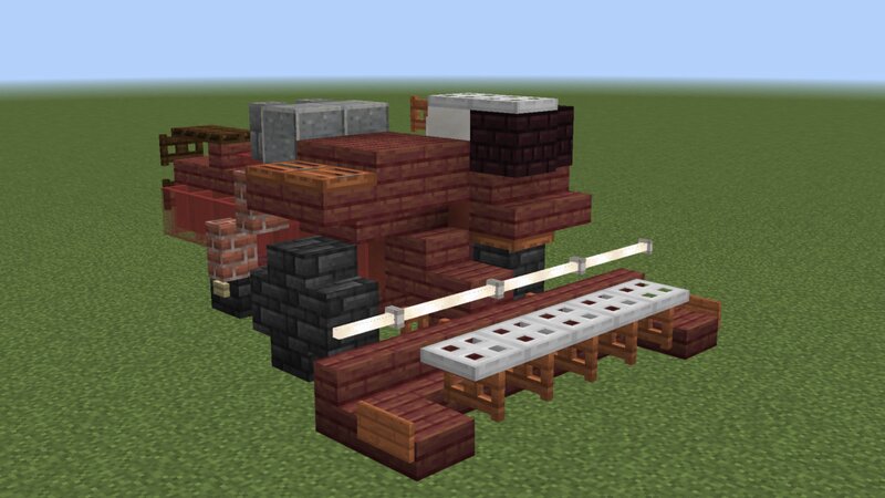 1.5:1 scale Sk-5 Niva combine harvestor Minecraft Map