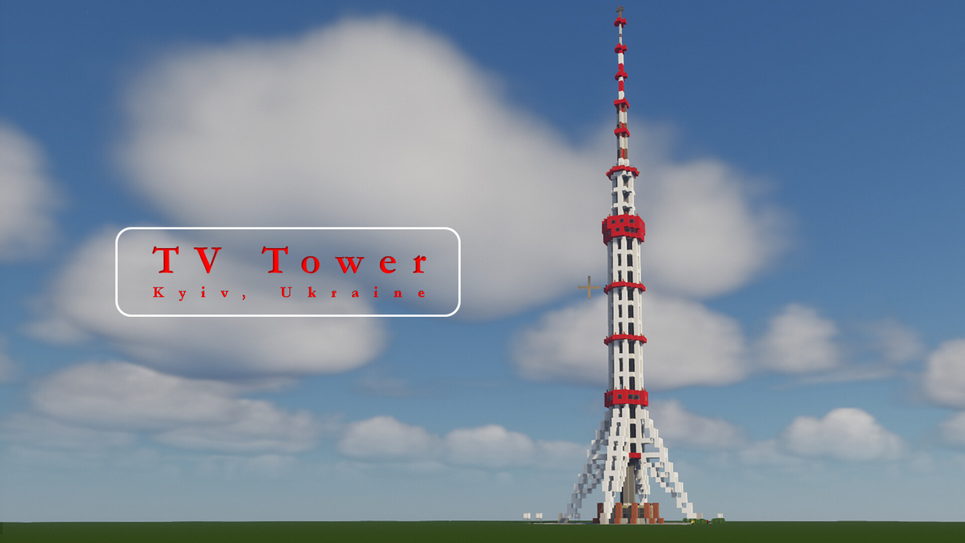 Kyiv TV Tower, scale 1/3 (Київська телевежа) Minecraft Map