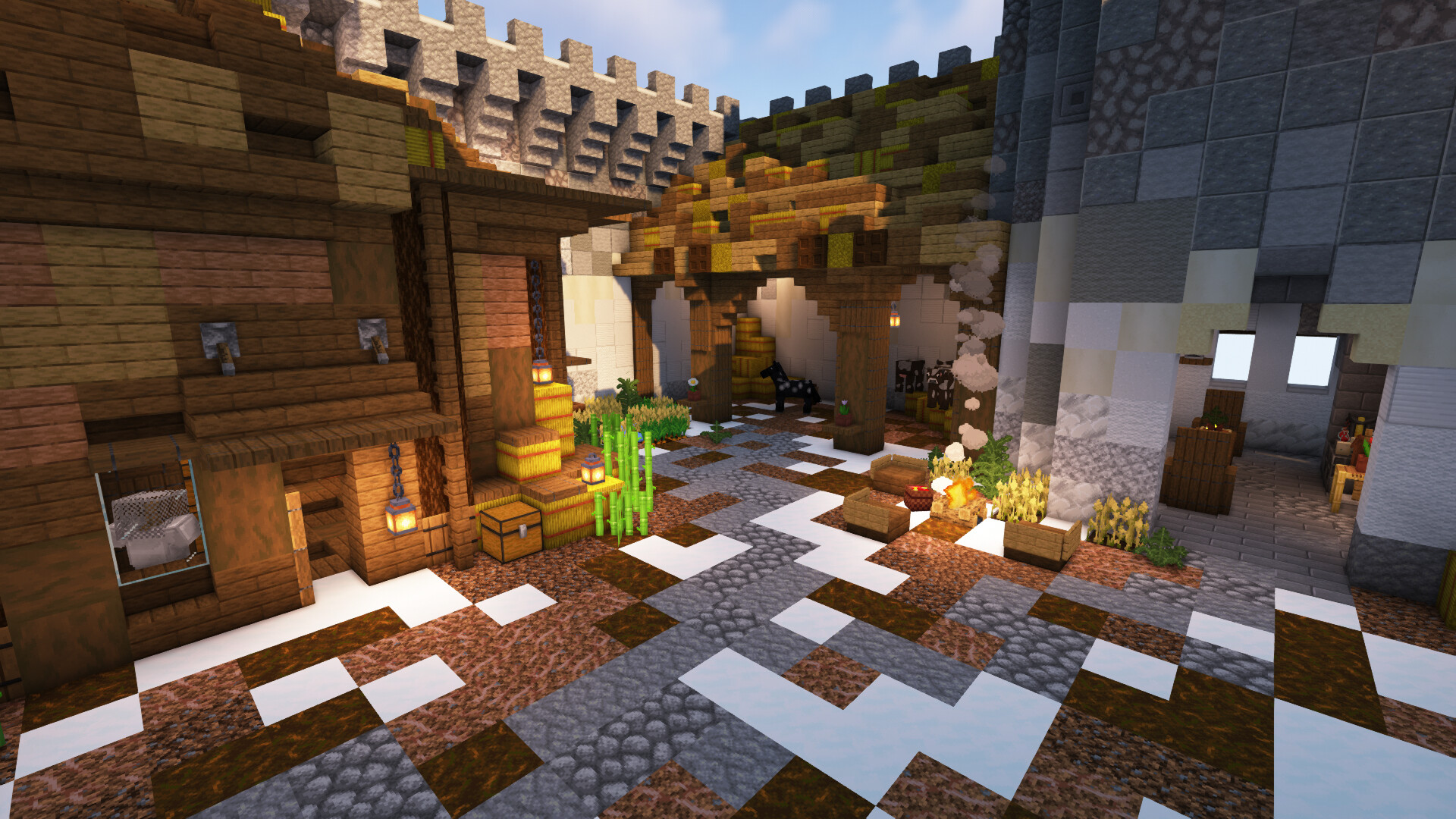 Medieval castle [interior] Minecraft Map