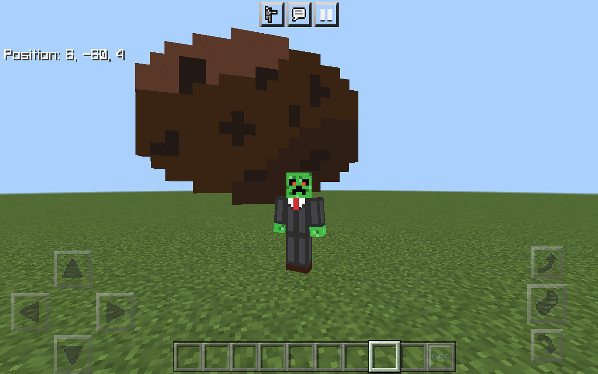 Cookie pixel art build by darkmazeblox. Minecraft Map