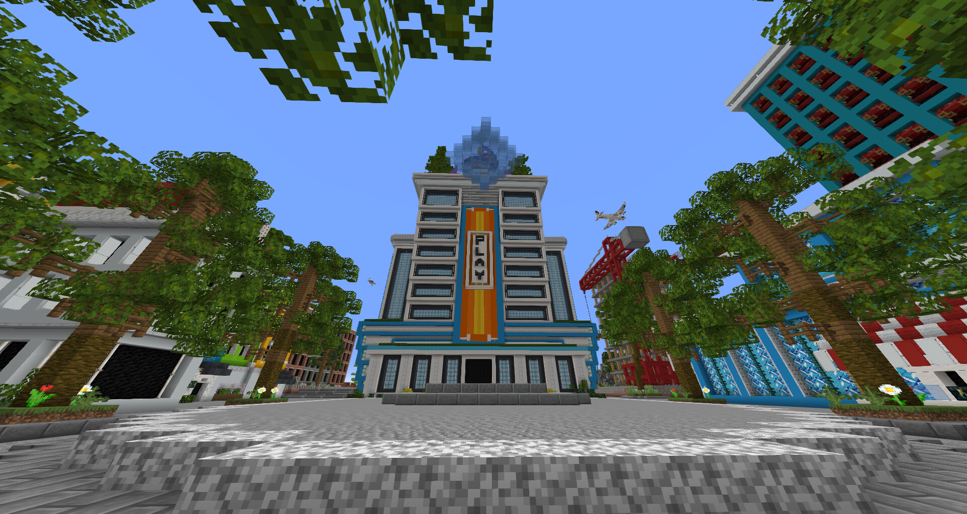 🌿 Tropical City Lobby 🌿 Minecraft Map