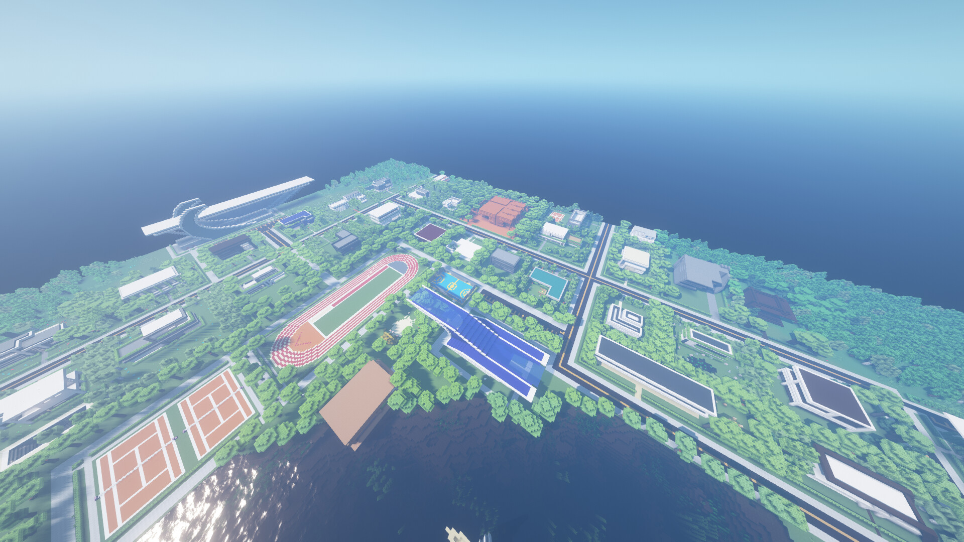 Modern Town - ideal for Survival Game Minecraft Map