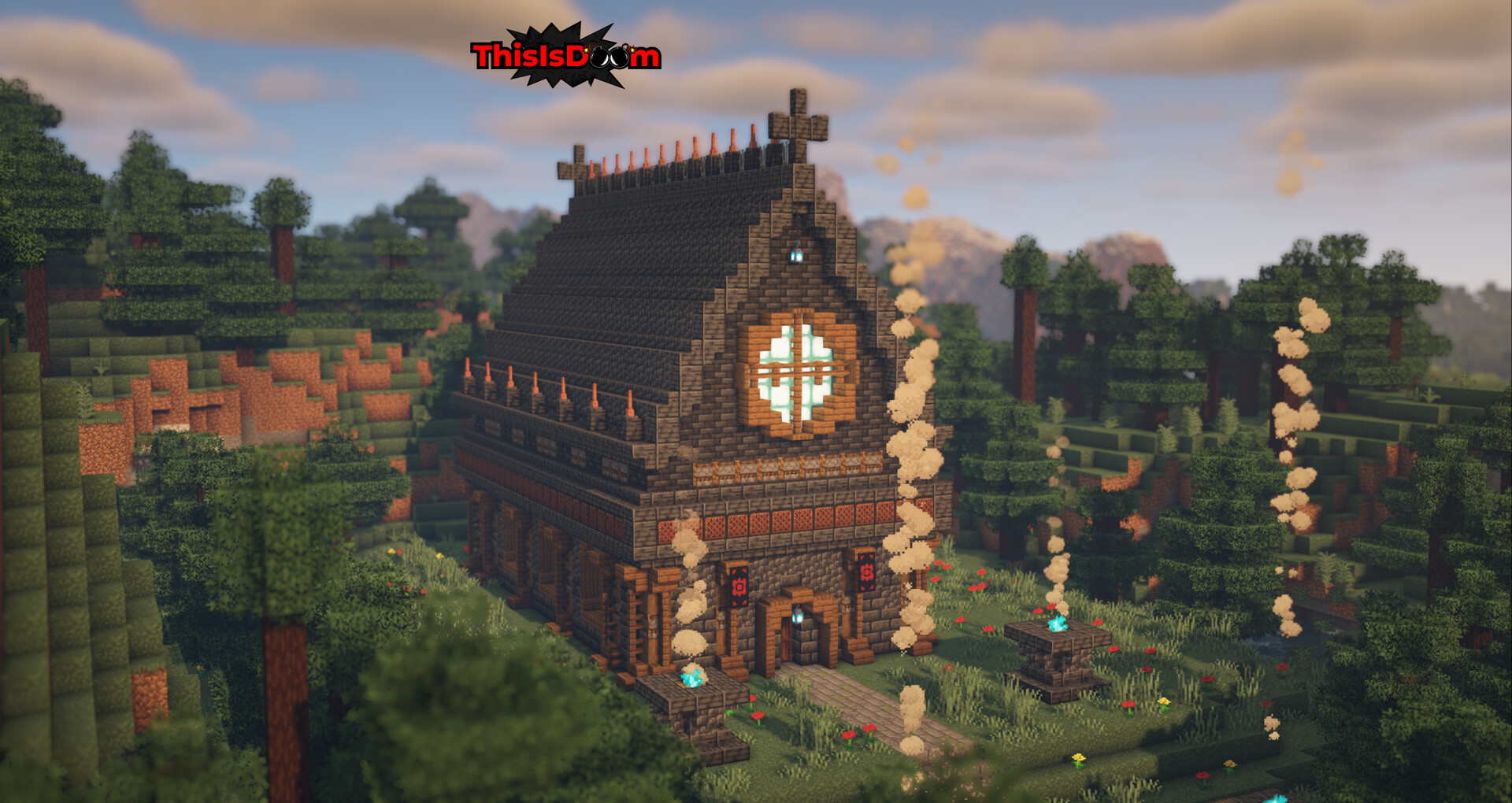 Gothic Church (Build and Litematic) Minecraft Map