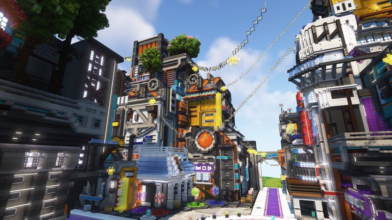 Cyberpunk Warzone Minecraft Map