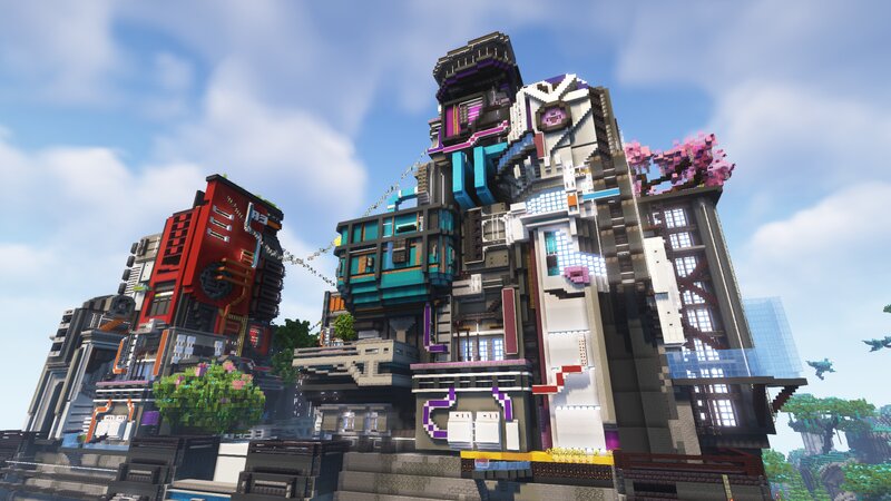 Cyberpunk Warzone Minecraft Map