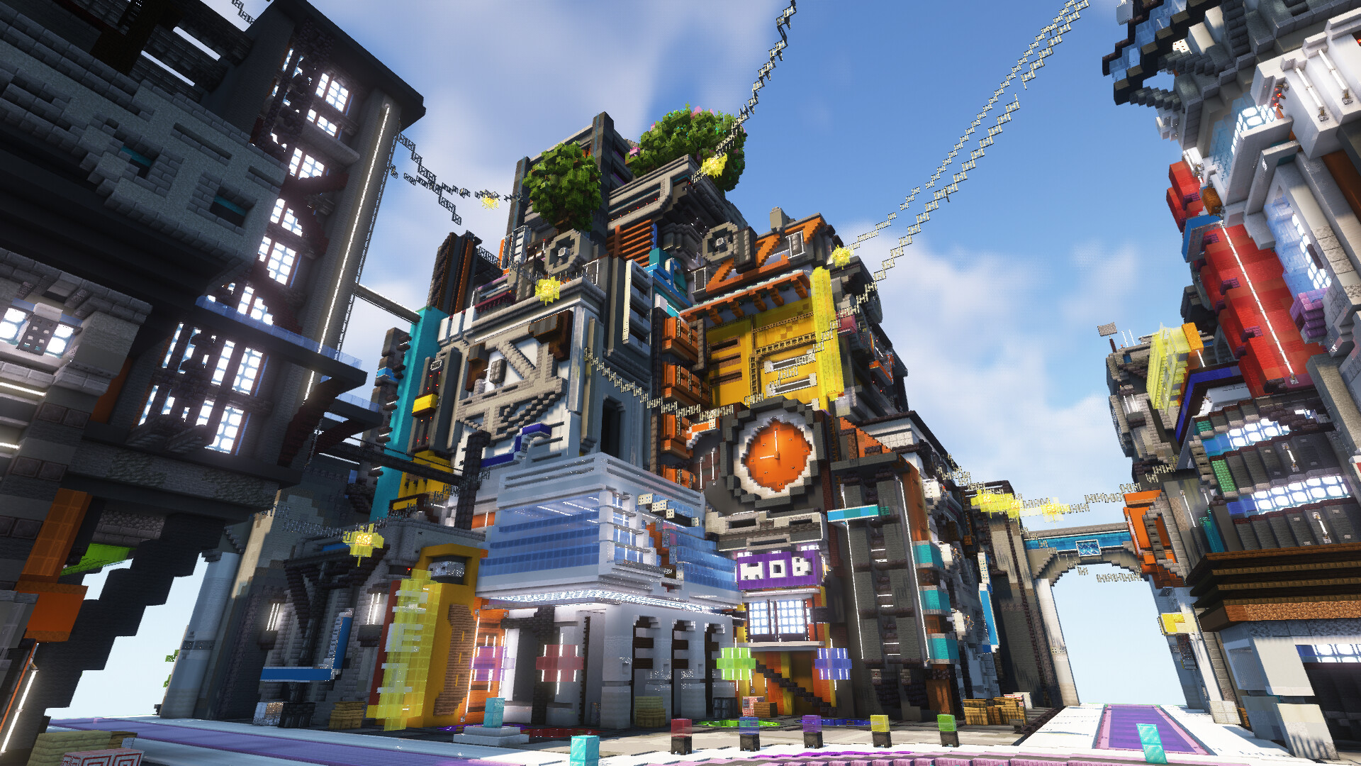 Cyberpunk Warzone Minecraft Map