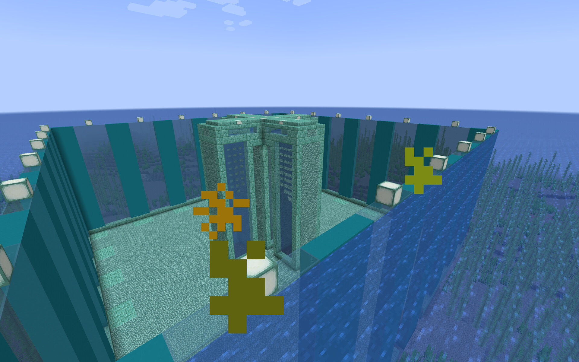 drained prismarine farm Minecraft Map