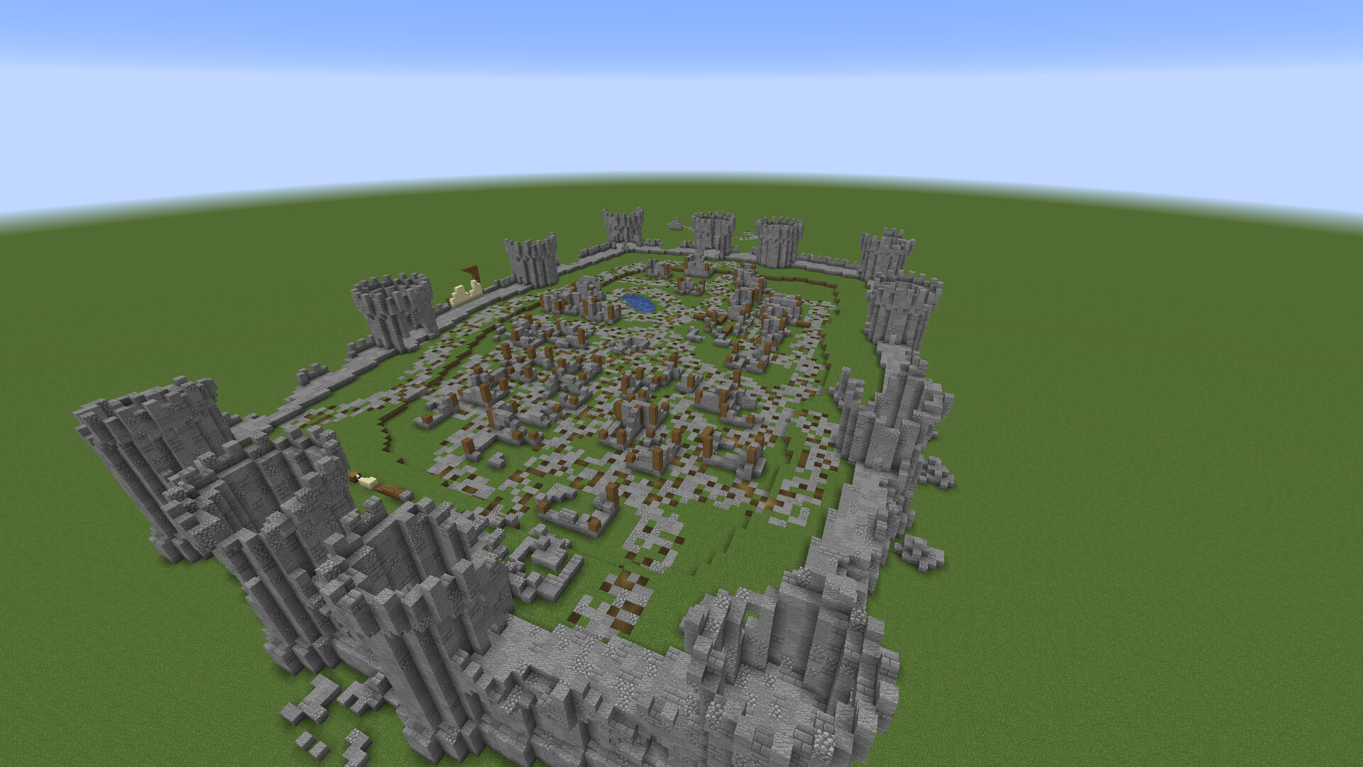 Ruined medieval village Minecraft Map