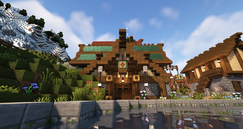 Medieval Train Station [Schematic] Minecraft Map