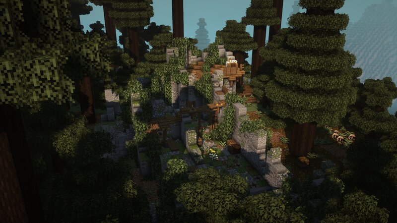 The ruins of an old house Minecraft Map