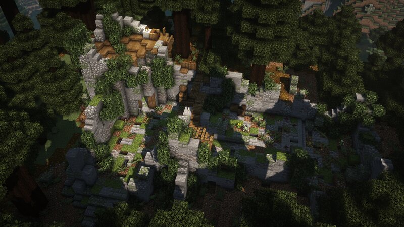 The ruins of an old house Minecraft Map