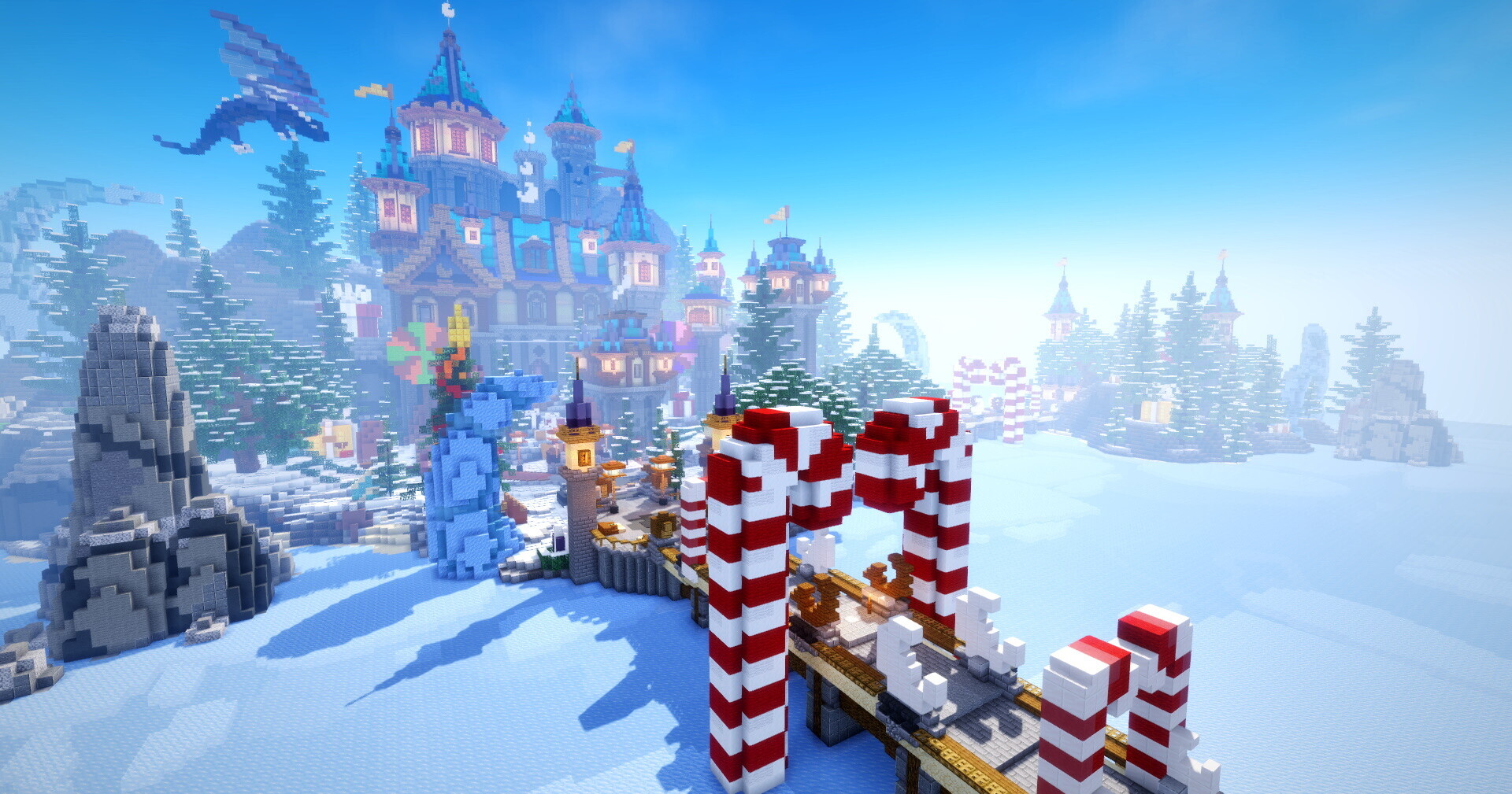 Winter Magical Village Minecraft Map