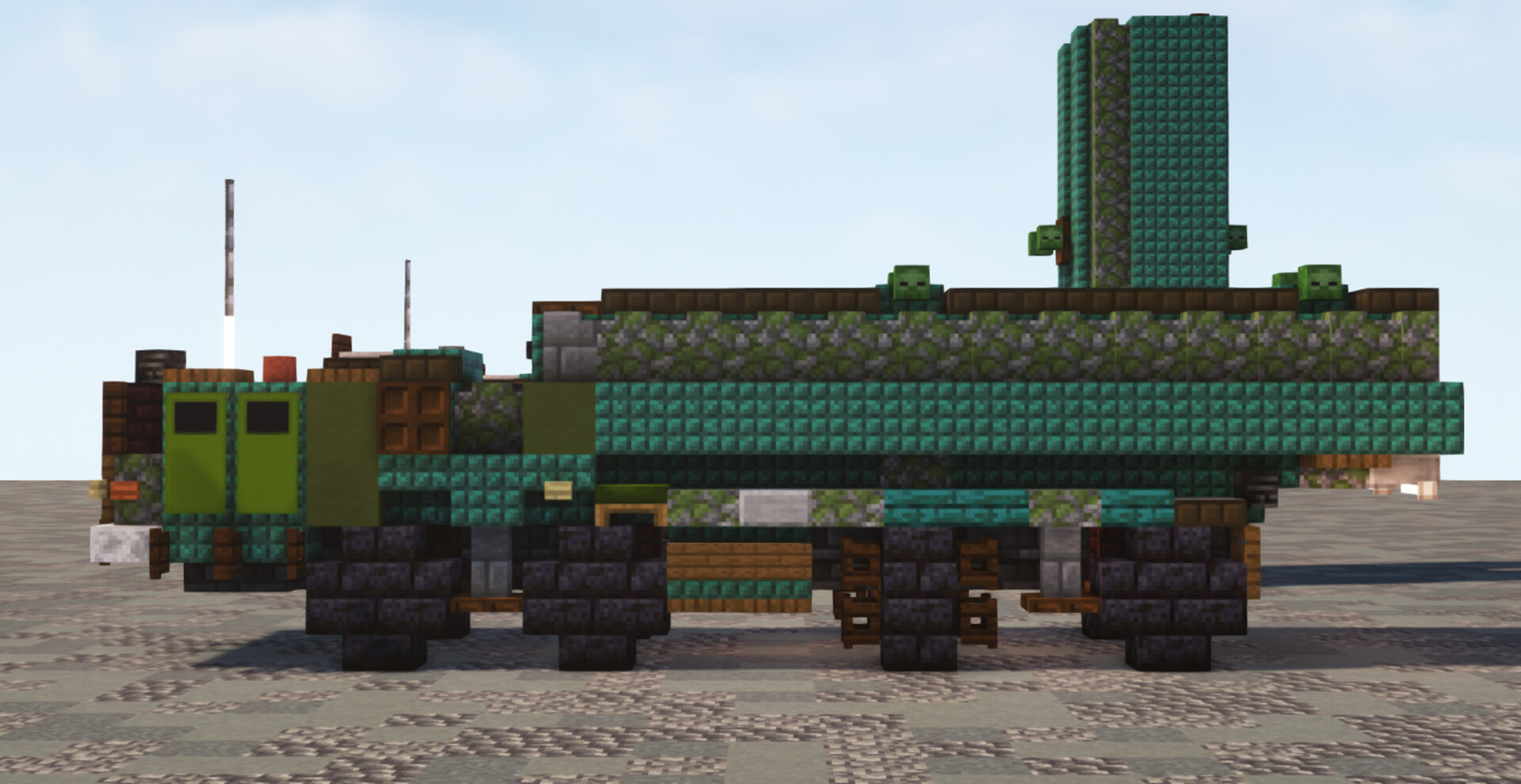 1.5:1 Scale S-300 / SA-10 Grumble SAM System Minecraft Map
