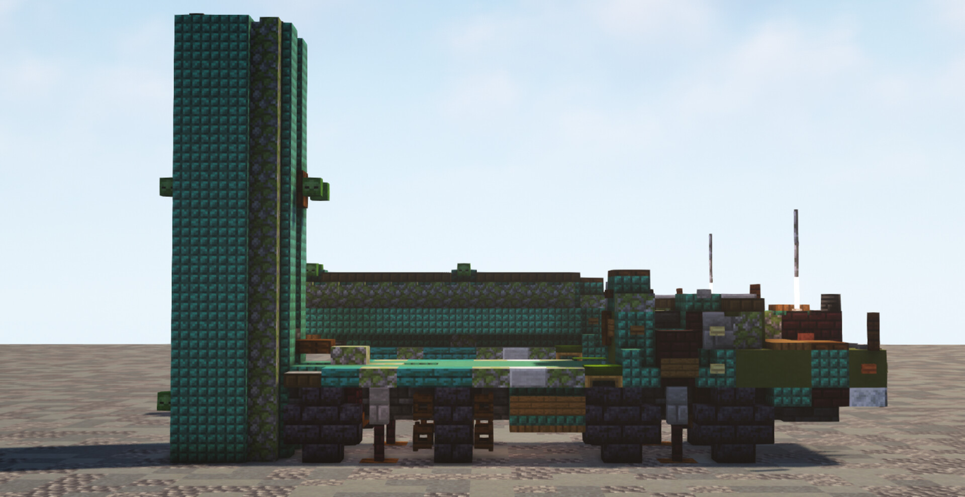 1.5:1 Scale S-300 / SA-10 Grumble SAM System Minecraft Map