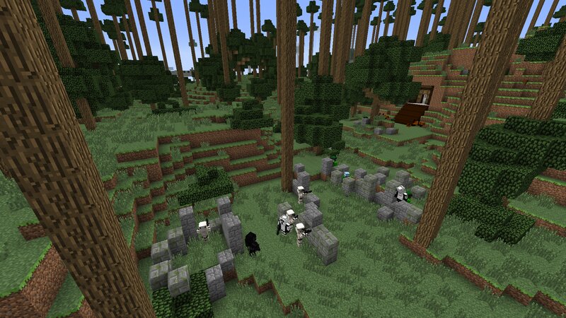 Adventure in Open World in the Star Wars Universe (With Mods) Minecraft Map