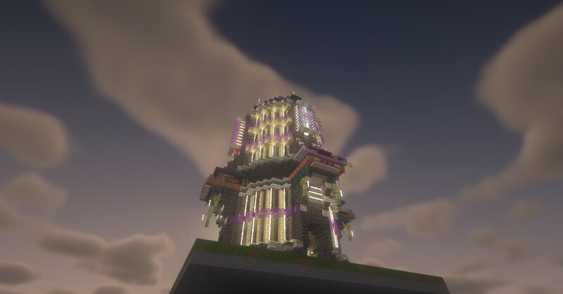 Big Cyberpunk House Map 1.19.2 Minecraft Map