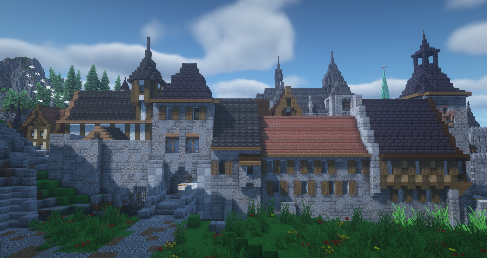 Medieval district Minecraft Map