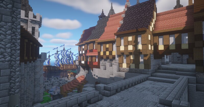 Medieval district Minecraft Map