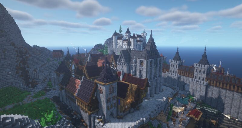 Medieval district Minecraft Map