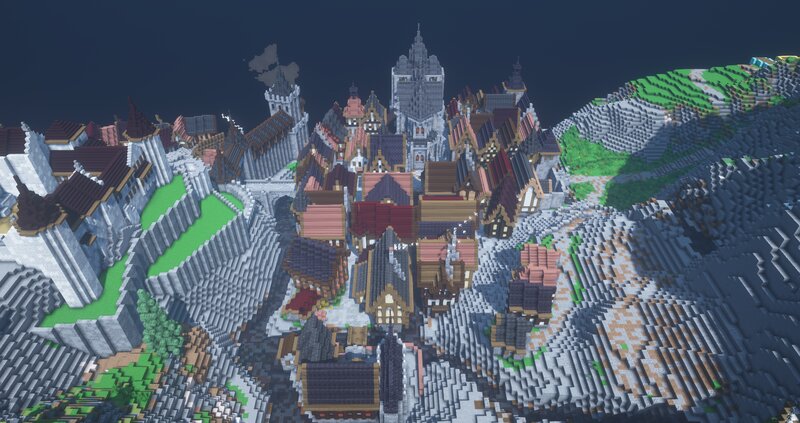 Medieval district Minecraft Map
