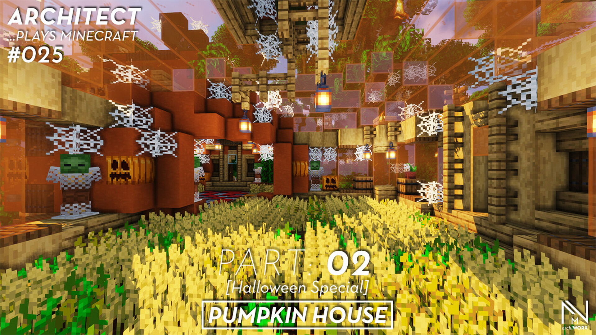 Minecraft Pumpkin House | Part 02 Minecraft Map