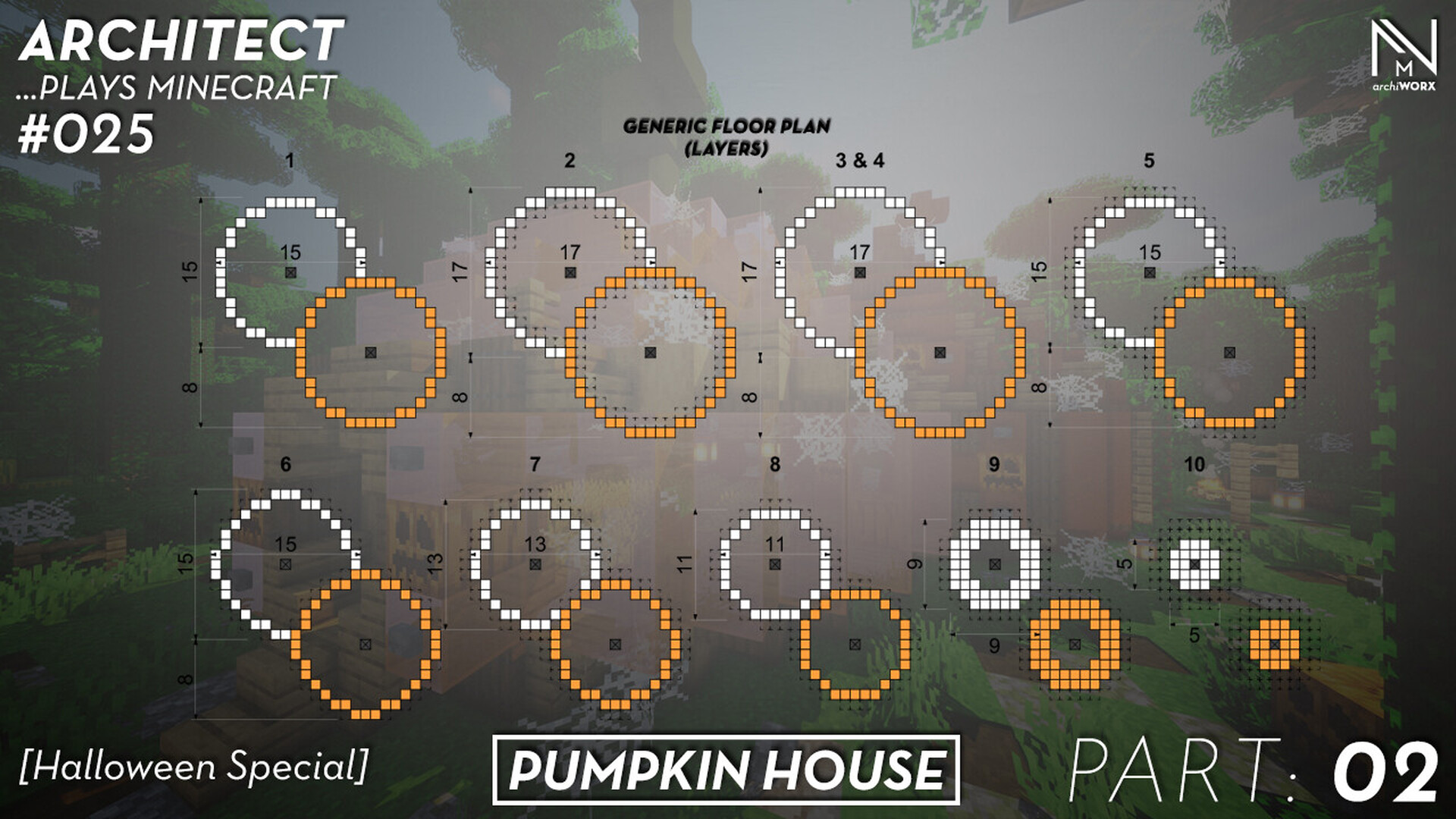 Minecraft Pumpkin House | Part 02 Minecraft Map