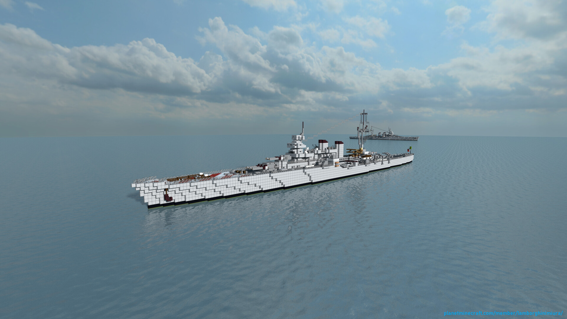 Light Cruiser RN Giuseppe Garibaldi - 1938 Minecraft Map