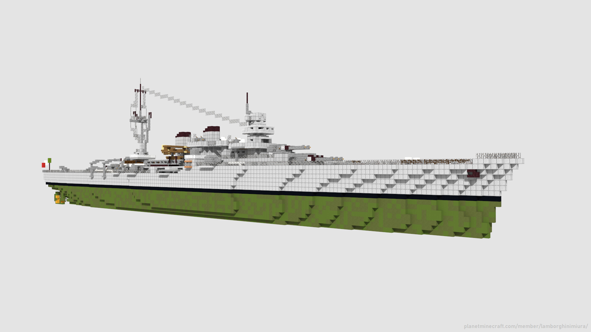 Light Cruiser RN Giuseppe Garibaldi - 1938 Minecraft Map