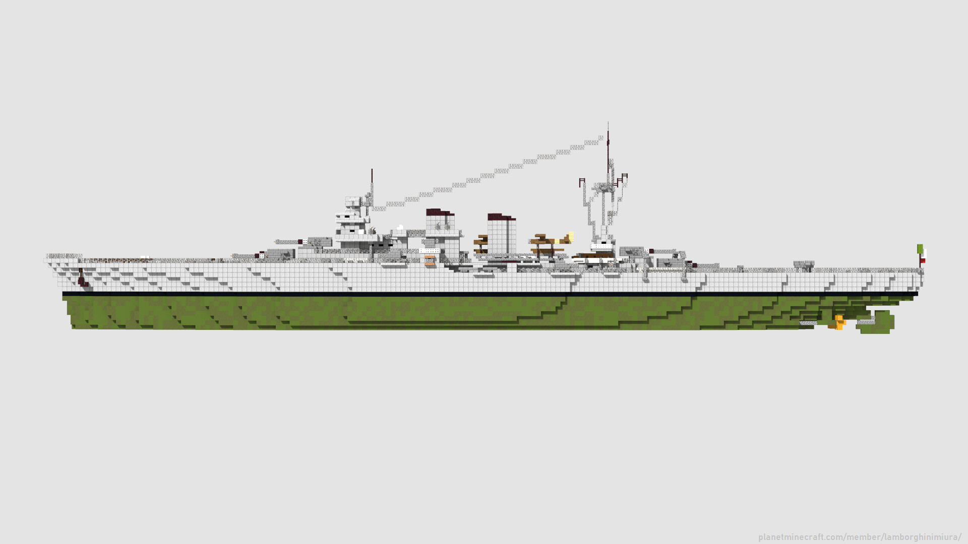 Light Cruiser RN Giuseppe Garibaldi - 1938 Minecraft Map