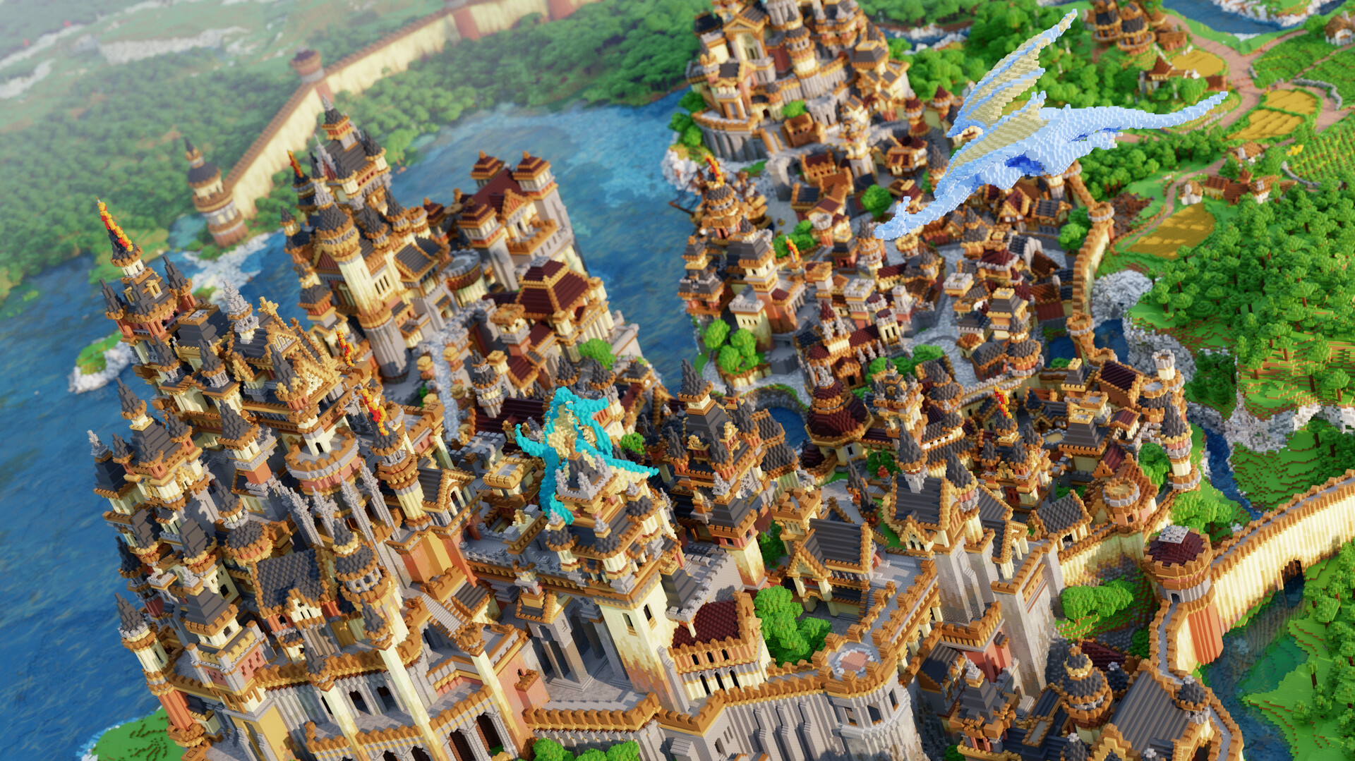 With the dragons Minecraft Map