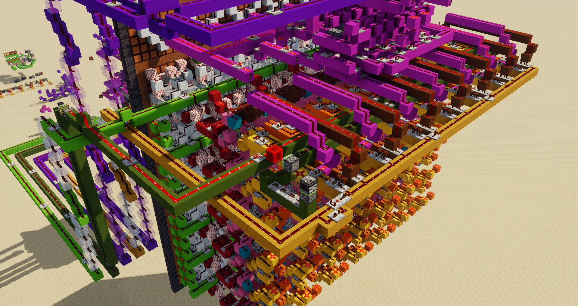 BIG REDSTONE CONNECT-4 [5X5 cells] Minecraft Map