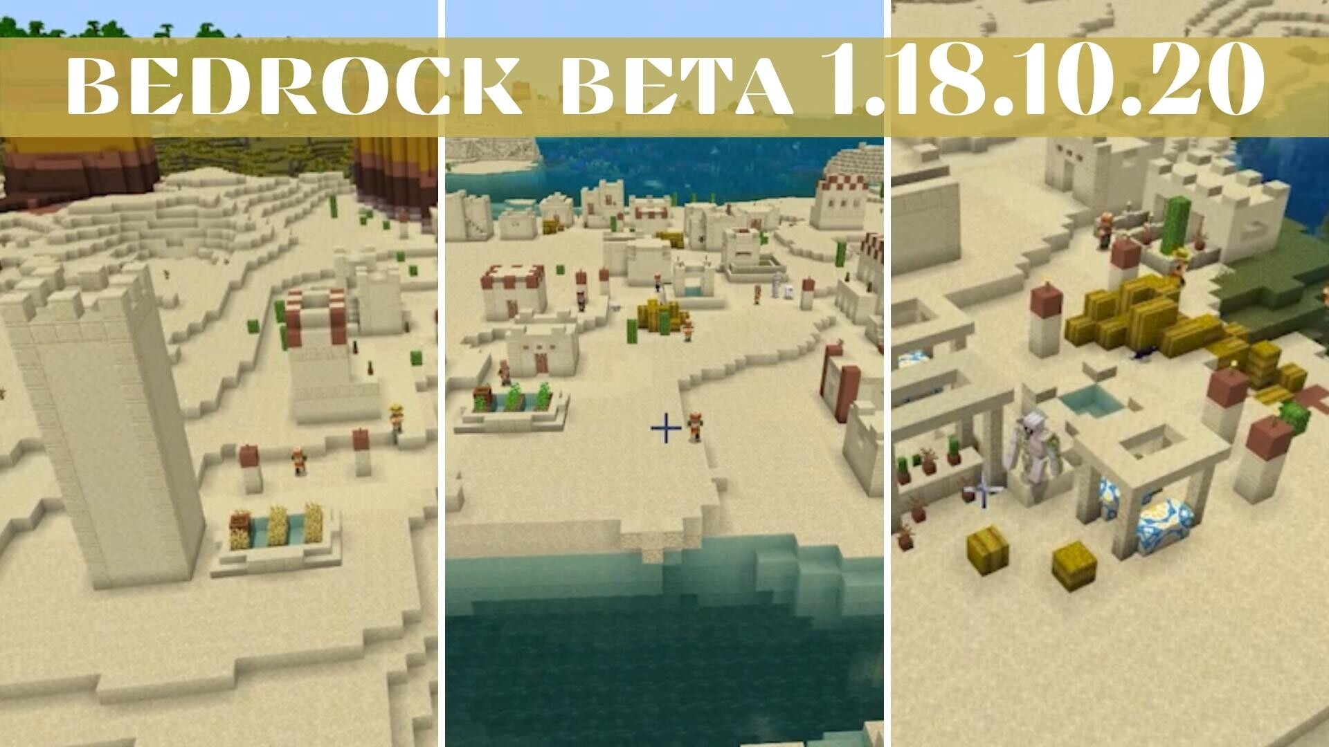 Bedrock Beta Seed with 3 villages near spawn! Minecraft Map