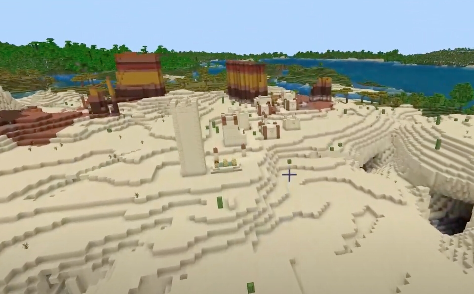 Bedrock Beta Seed with 3 villages near spawn! Minecraft Map