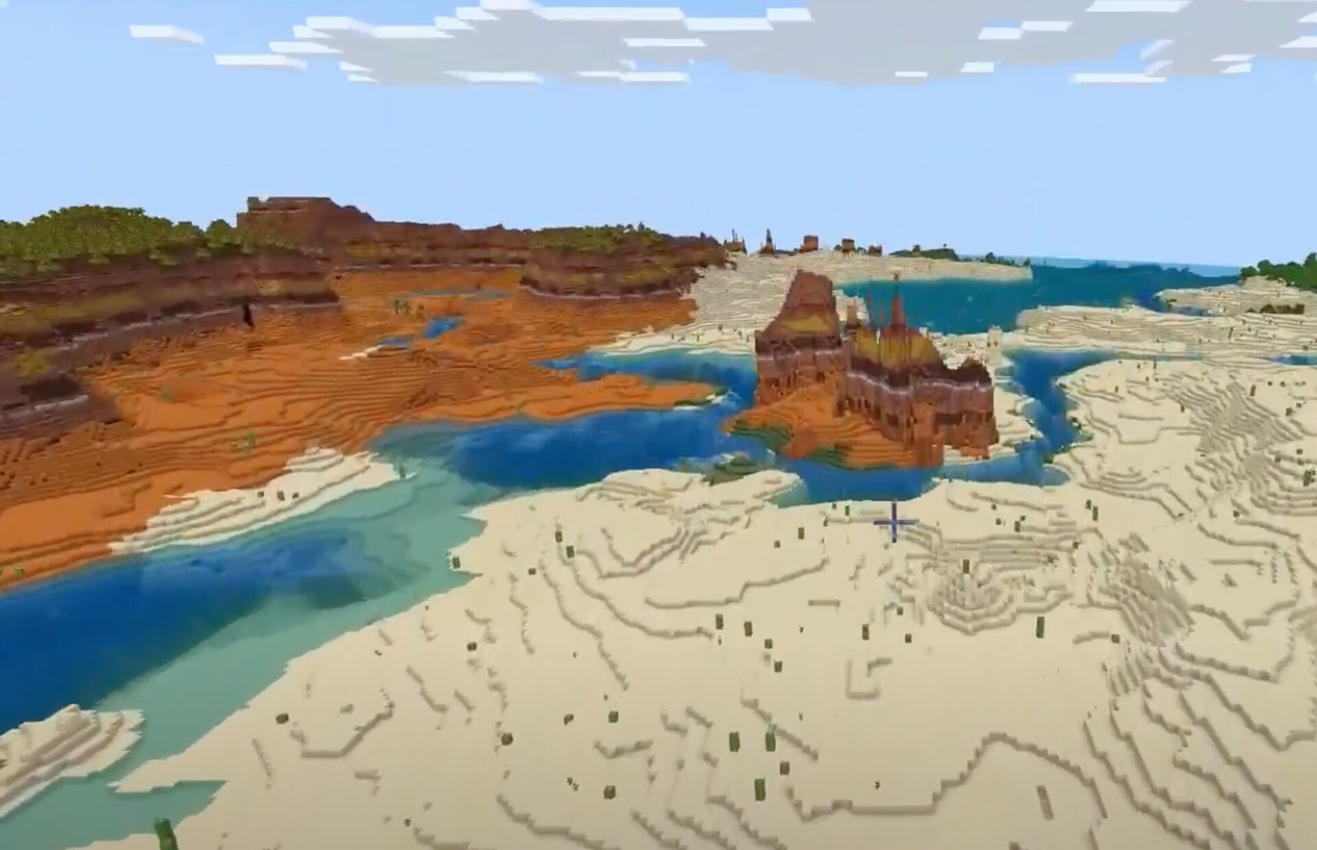 Bedrock Beta Seed with 3 villages near spawn! Minecraft Map