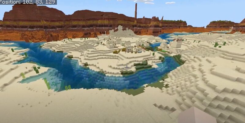 Bedrock Beta Seed with 3 villages near spawn! Minecraft Map