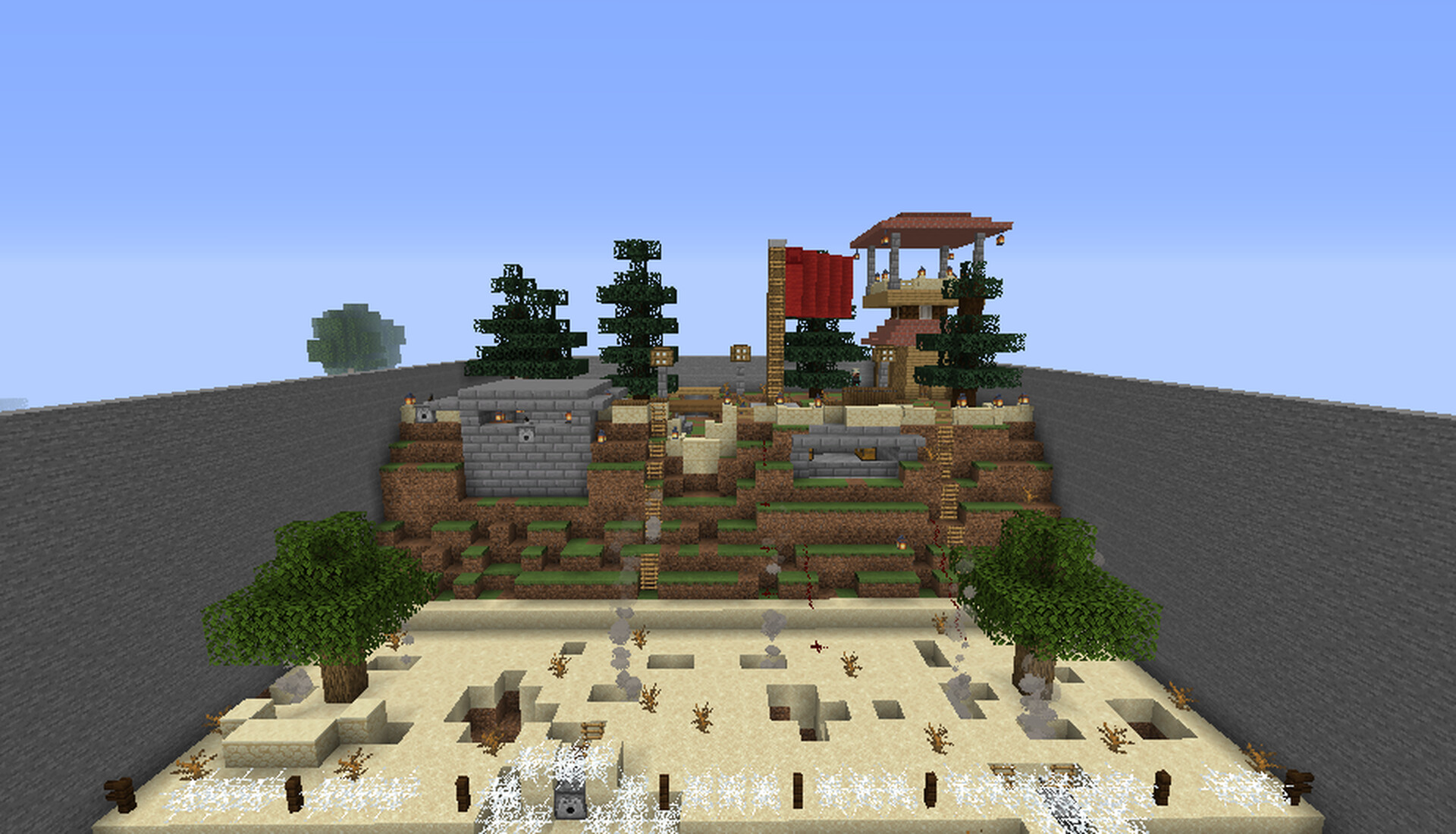 D-Day Omaha Beach Minecraft Map