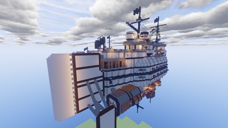 Ironside class steam war Frigate(33 guns) Minecraft Map