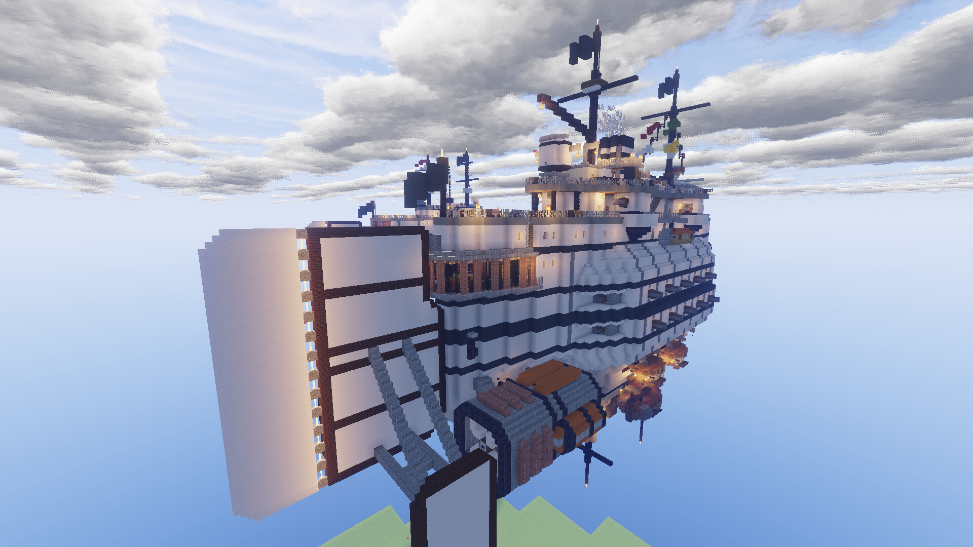Ironside class steam war Frigate(33 guns) Minecraft Map
