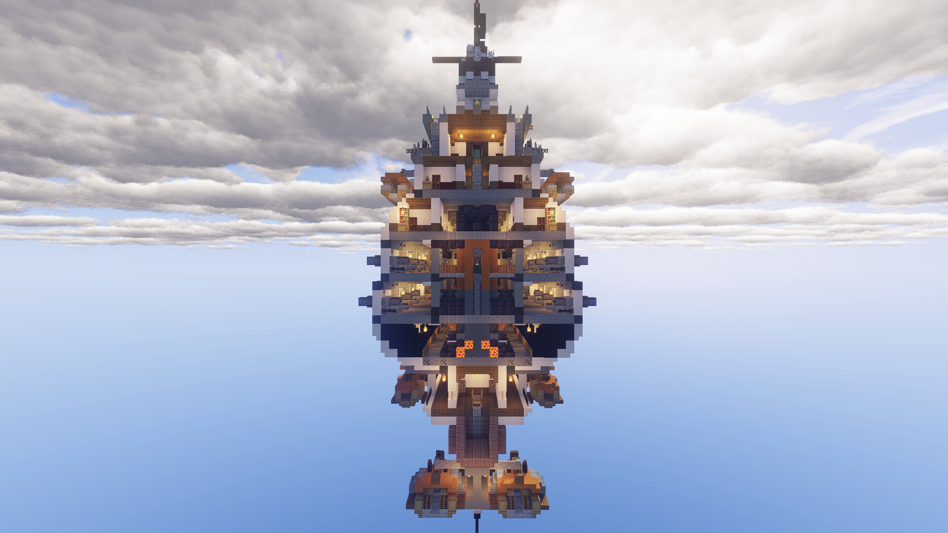 Ironside class steam war Frigate(33 guns) Minecraft Map