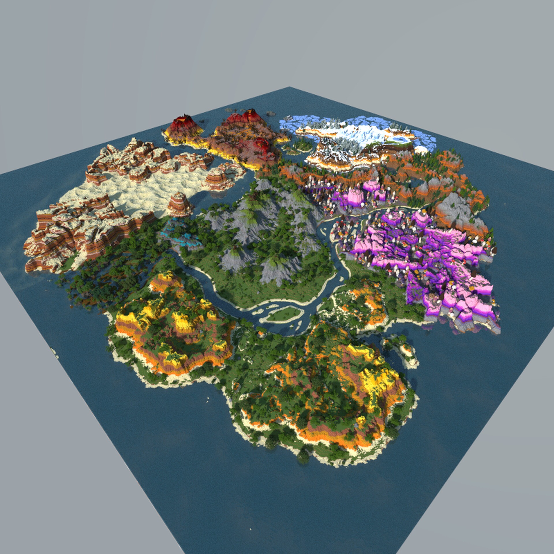 1500x1500 custom map (with download) Minecraft Map